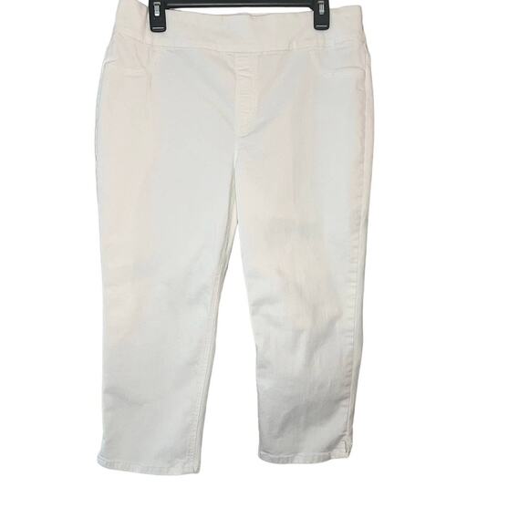 Chico's | Pants & Jumpsuits | Perfect Stretch By Chicos White Cropped ...